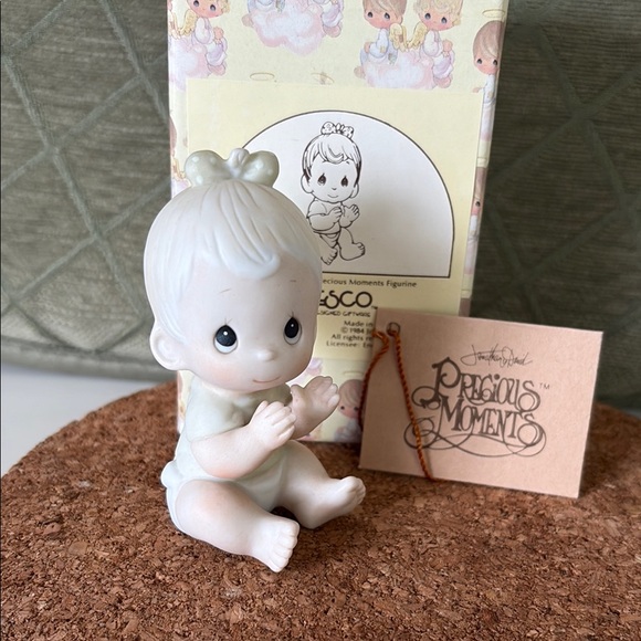 Precious Moments | Accents | Precious Moments White Baby Girl Figurine ...